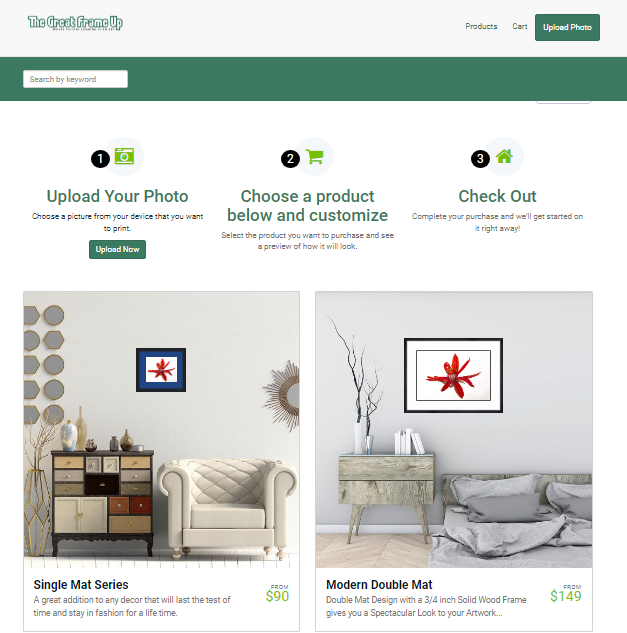 The Great Frame Up online framing tool - The Great Frame Up :: Chesterfield